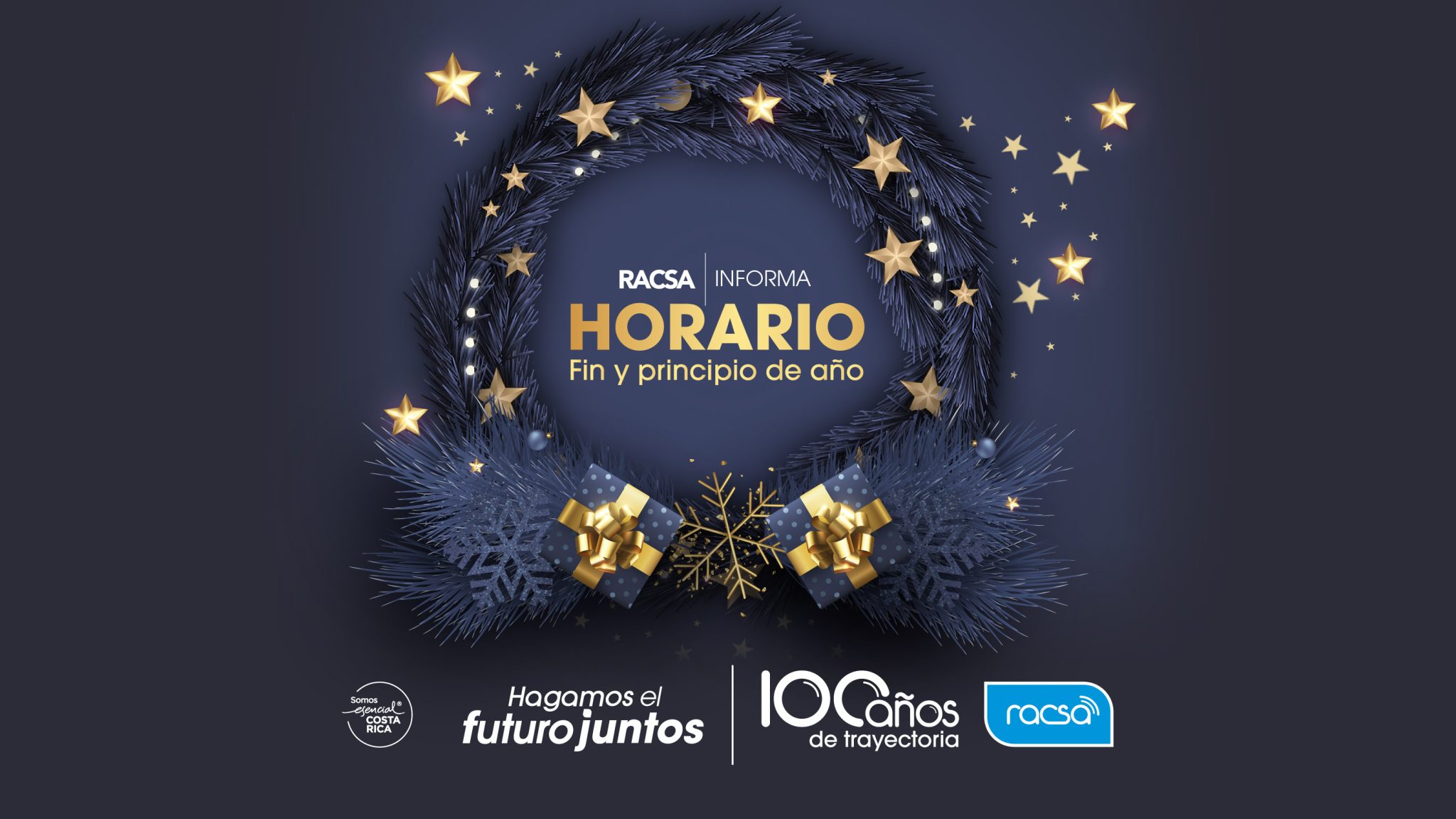 Horarios de atención de fin y principio de año - Blog de RACSA